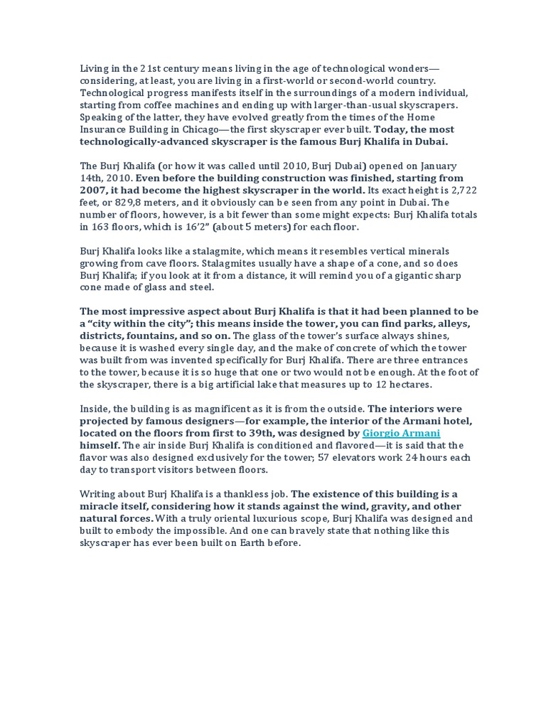 Burj Khalifa | PDF | Nature