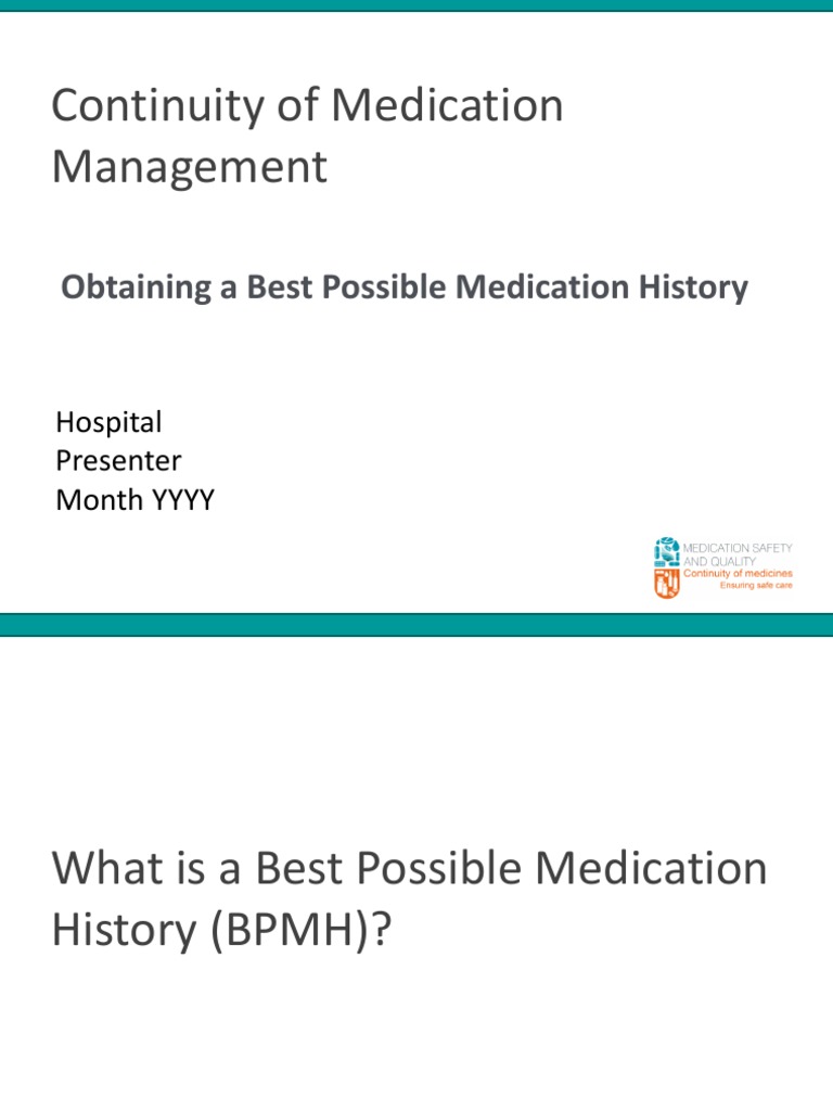 Obtaining A BPMH Presentation July 2016 | PDF | Prescription Drugs ...