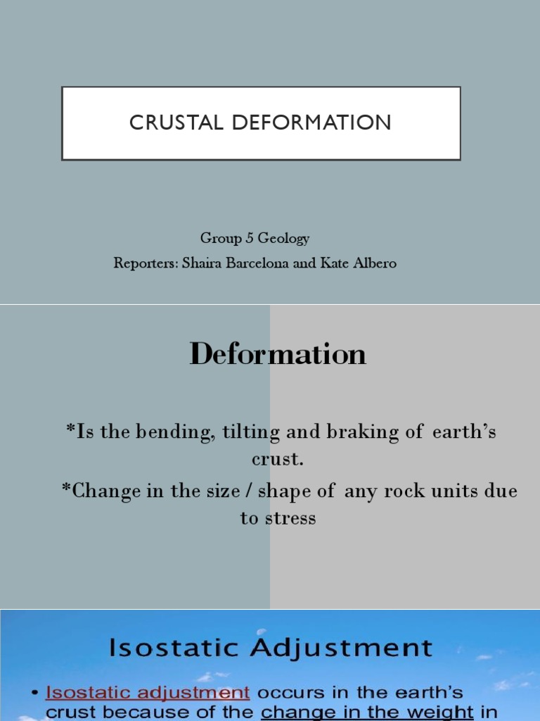 Understanding Crustal Deformation Types | PDF | Fault (Geology ...