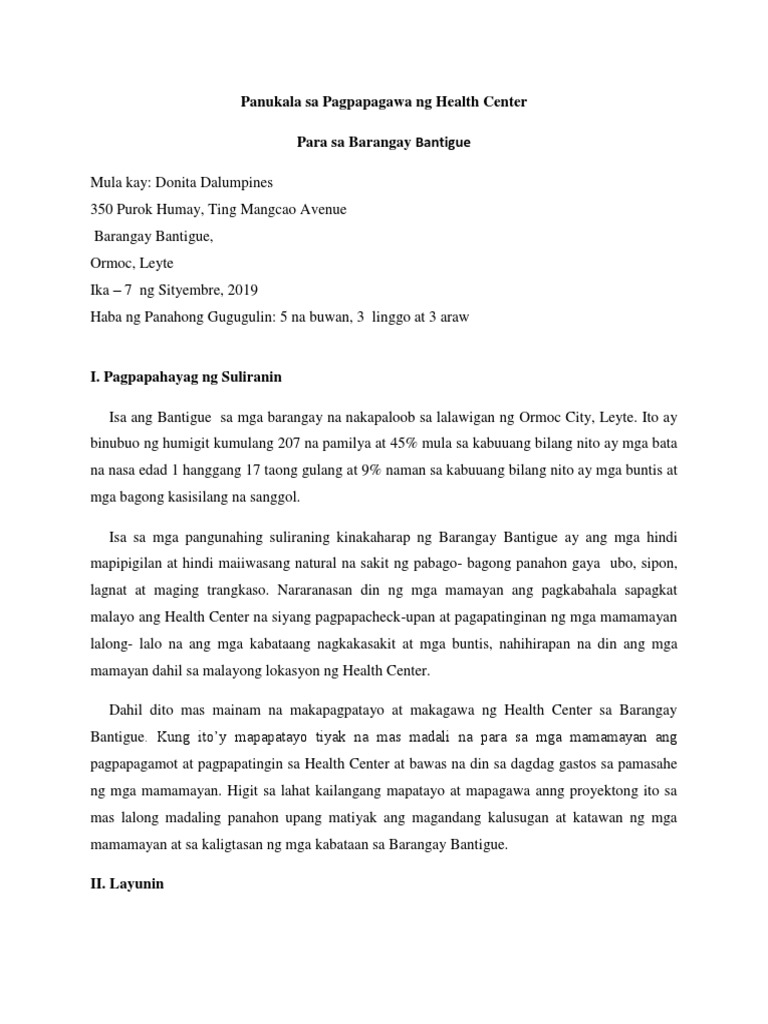 Panukalang Proyekto | PDF