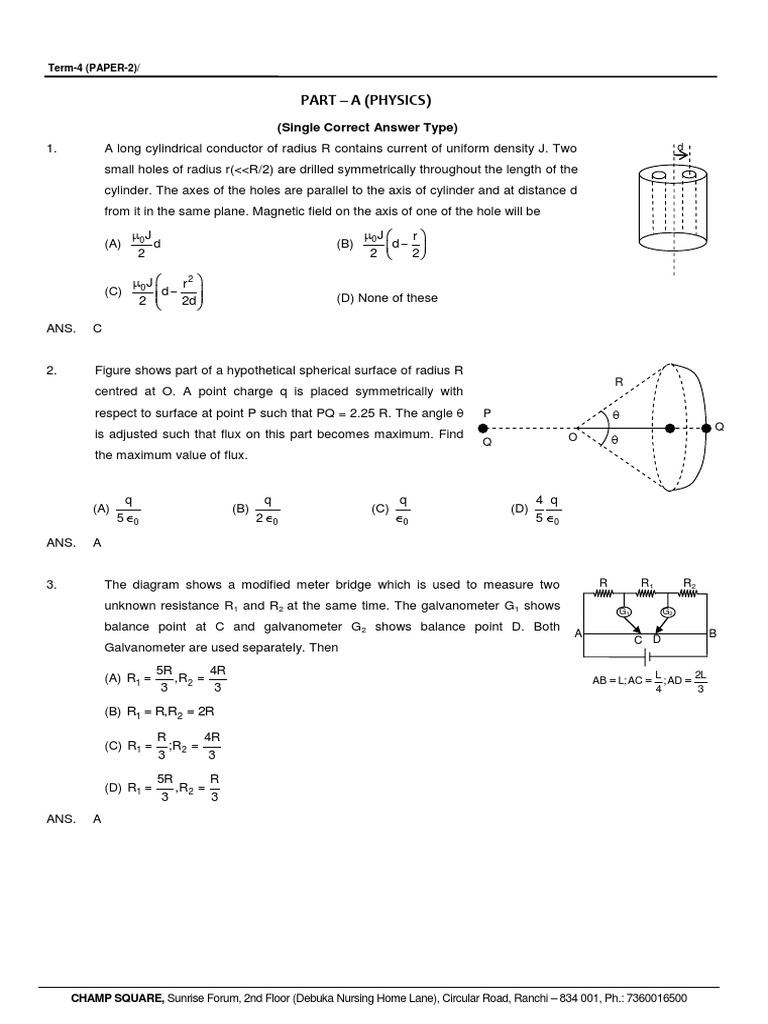 Champ Square Term 4 Paper Advance | PDF | Electron | Isomer