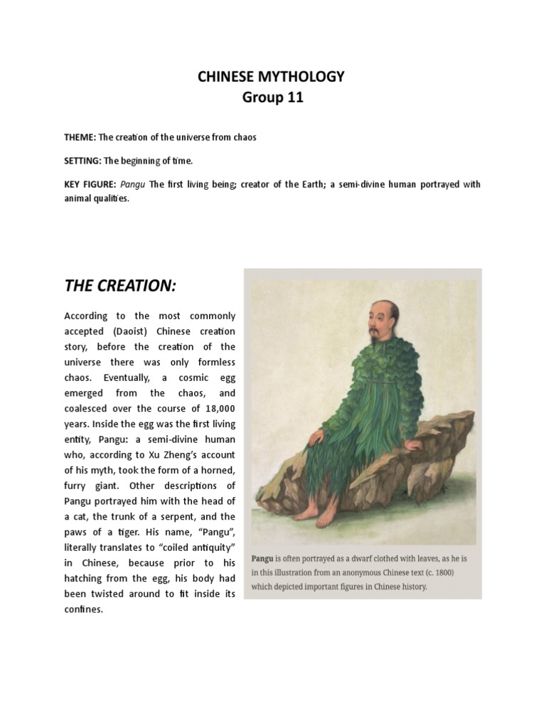 Chinese Mythology | PDF | Mythology | Religion And Belief