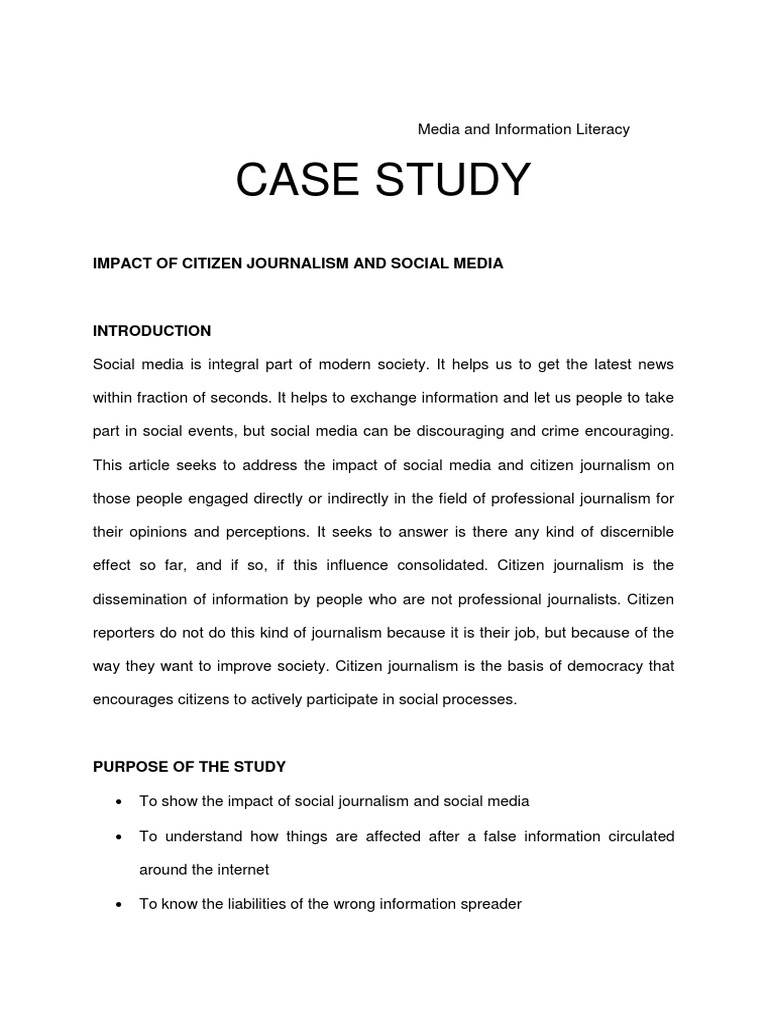Case Study | PDF | Social Media | Popular Culture & Media Studies
