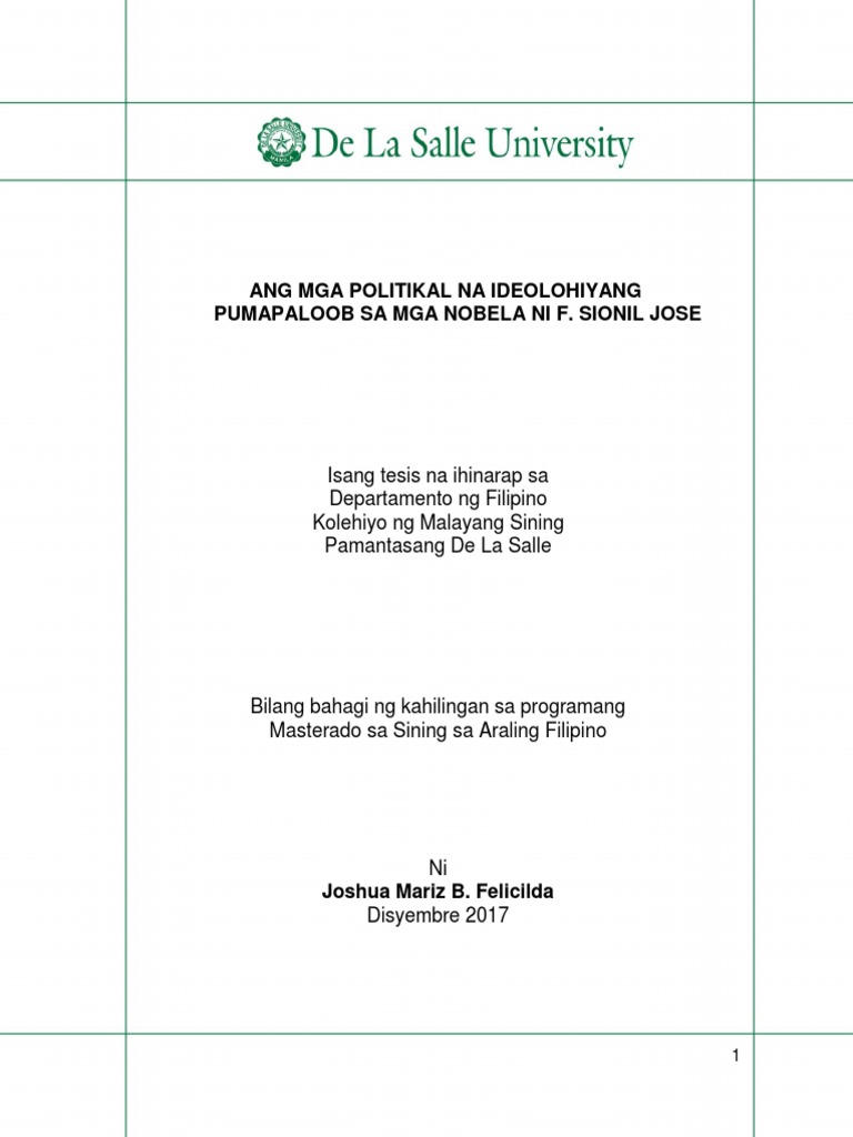 Felicilda Ma Thesis Final | PDF