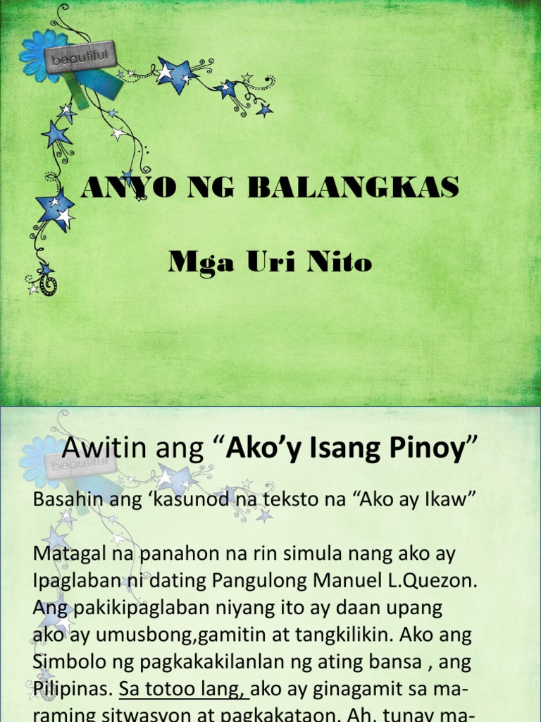 Anyo NG Balangkas | PDF