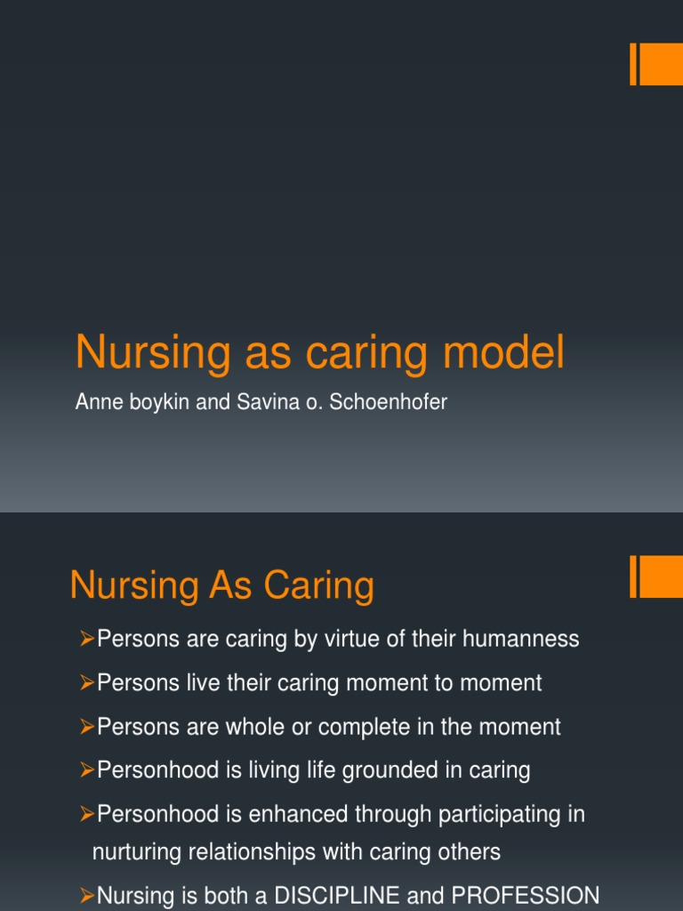 Nursing As Caring Model | PDF