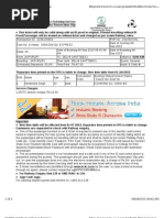 IRCTC Sample Ticket Format | PDF | Identity Document | Ticket (Admission)