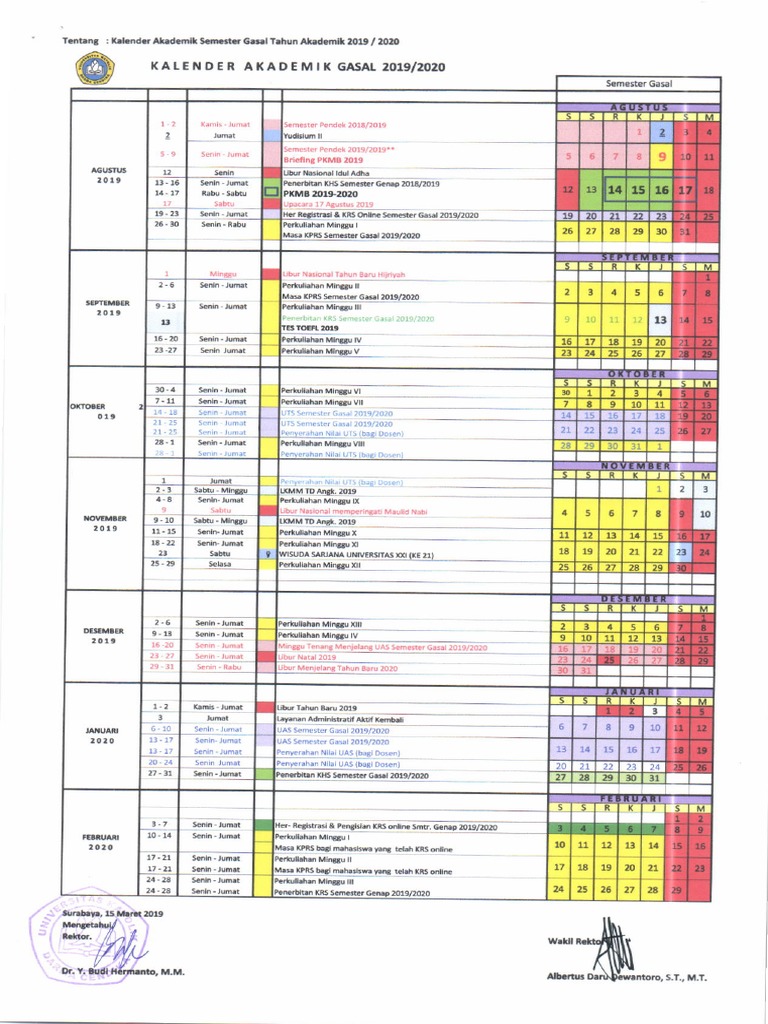 Academic Calendar 2019-2020 Overview | PDF