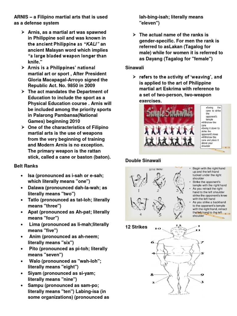 Arnis Pdf Combat Sports Sports