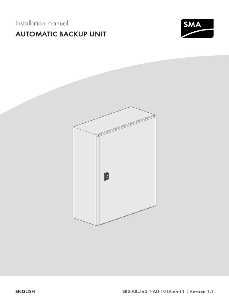 Automatic Back Up Unit | PDF | Photovoltaic System | Electrical Connector