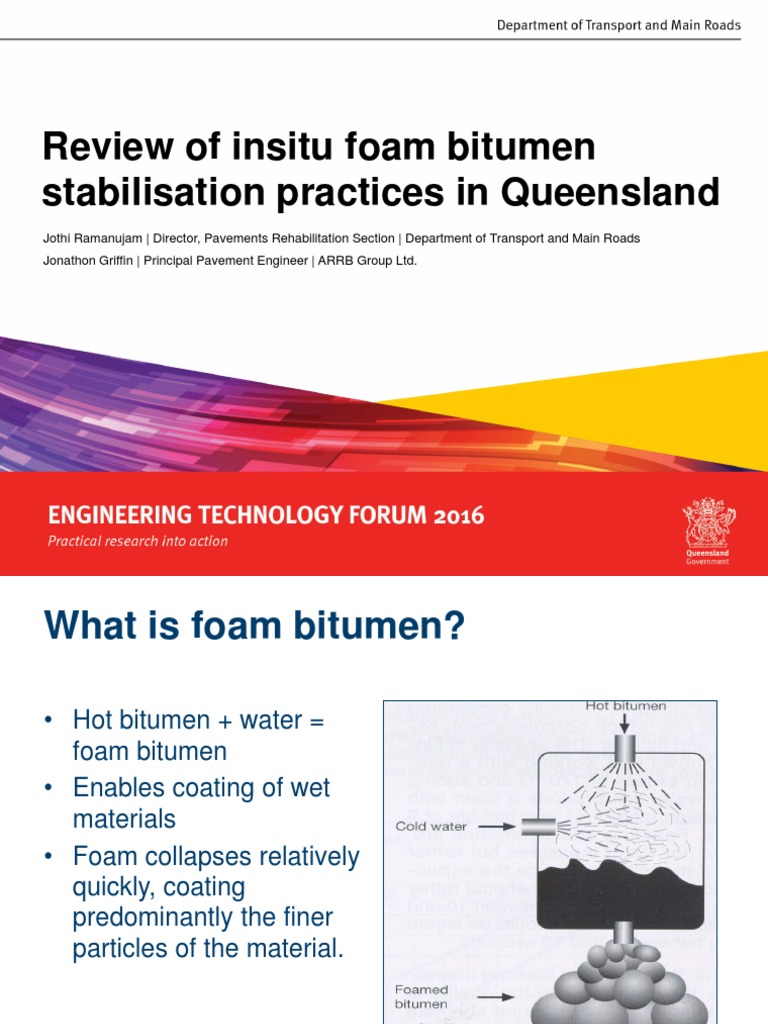 Review of Insitu Foam Bitumen Stabilisation Practices | PDF | Asphalt ...
