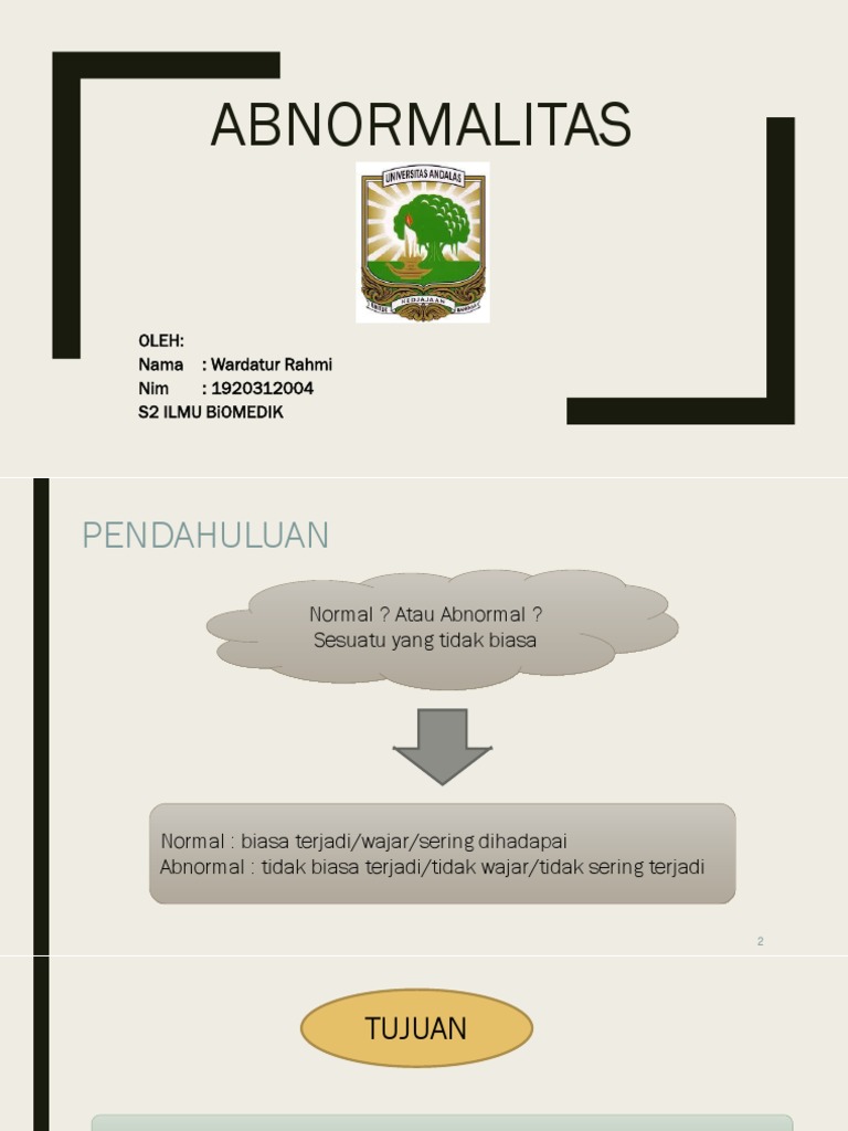 Abnormalitas Epidemiologi | PDF | Sains & Matematika