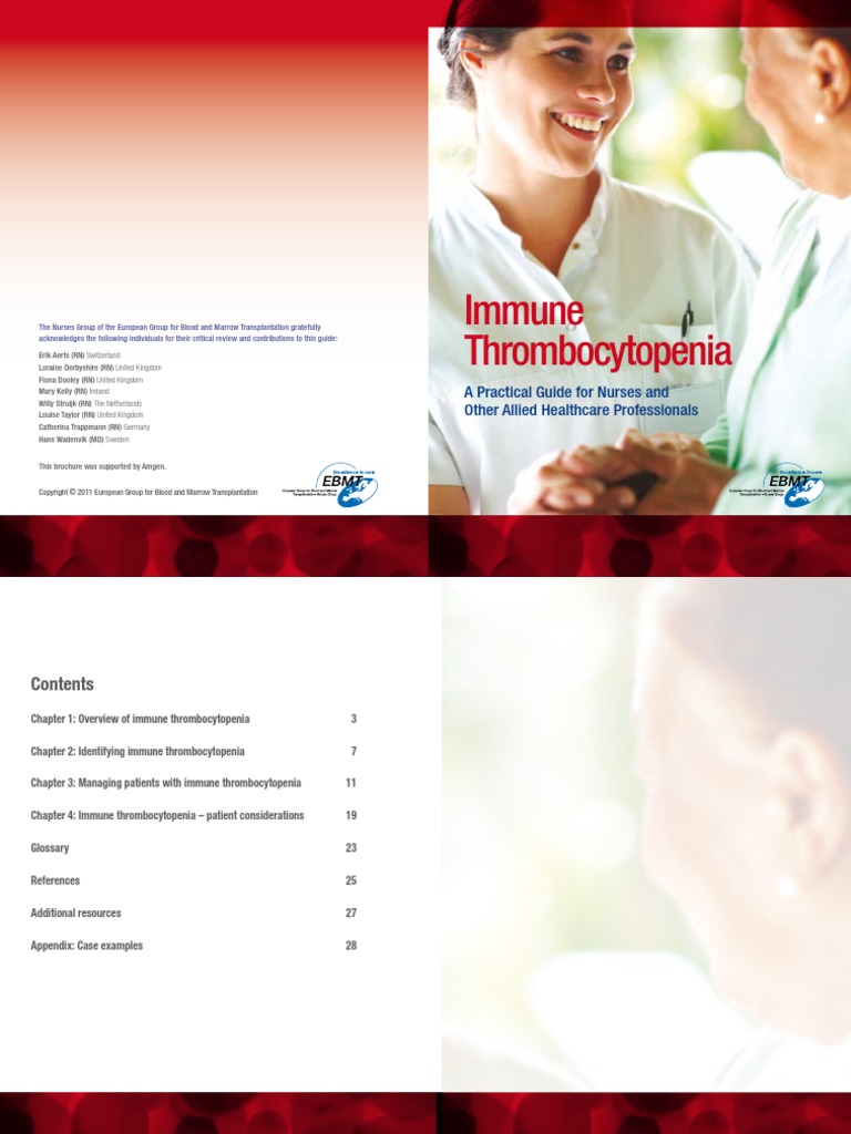 EBMT Practical Guides For Nurses - Immune Thrombocytopenia - ITP ...
