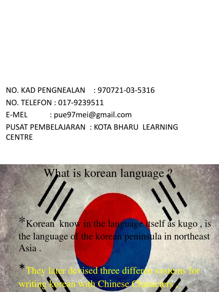 Benefits of Learning Korean Language | PDF | Travel | Language Arts ...