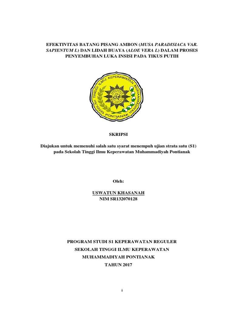 COVER Skripsi | PDF