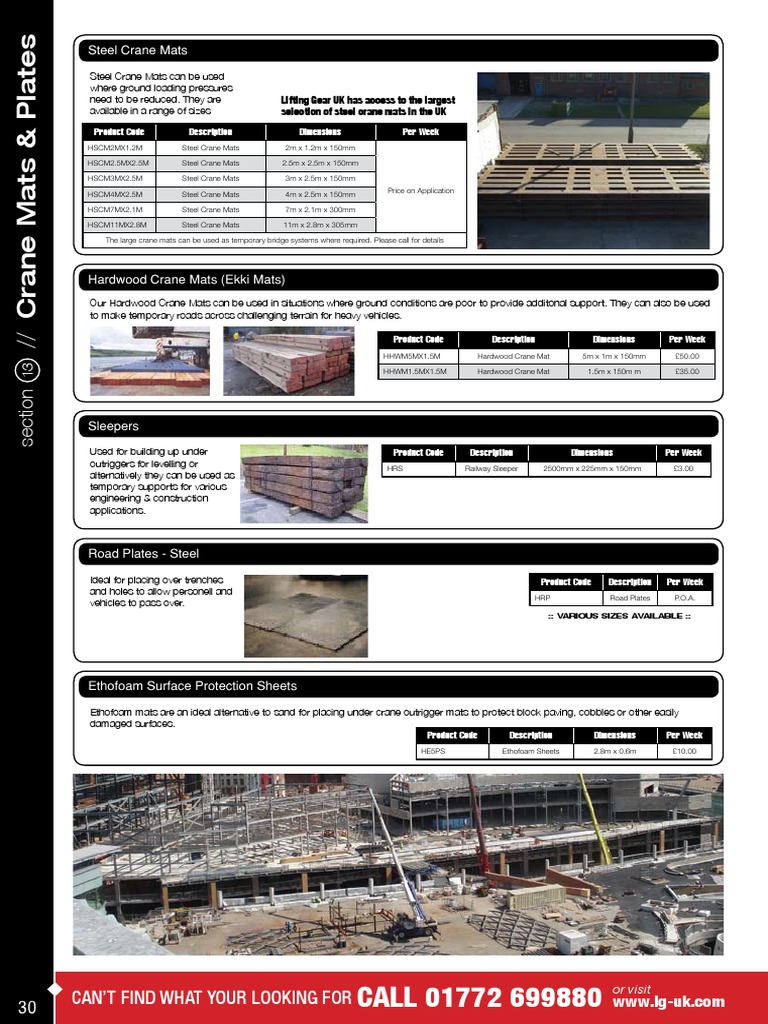 Steel Mats of Cranes | PDF | Crane (Machine) | Road