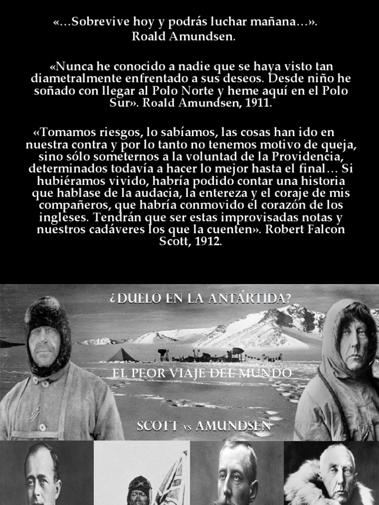 Amundsen Scott. El Peor Viaje Del Mundo | PDF | Roald Amundsen | Ernest ...