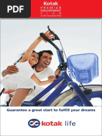 Kotak Signature Term Plan Brochure | PDF | Insurance | Life Insurance