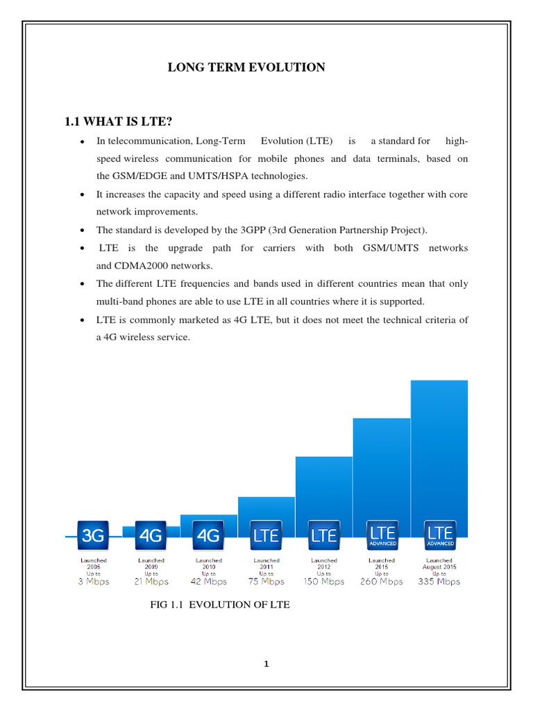 Long Term Evolution | PDF | Orthogonal Frequency Division Multiplexing ...