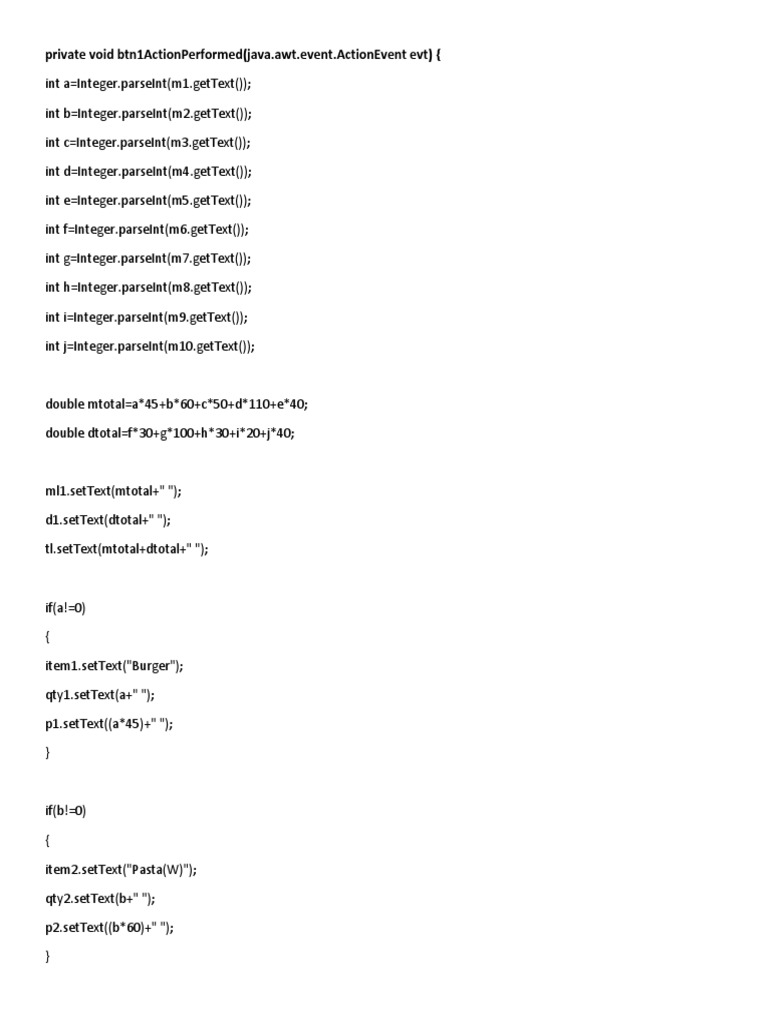 Private Void Btn1Actionperformed (Java - Awt.Event - Actionevent Evt ...
