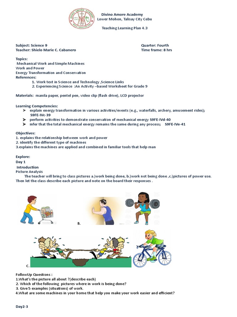 Lesson Plan 4th | PDF | Machines | Teachers