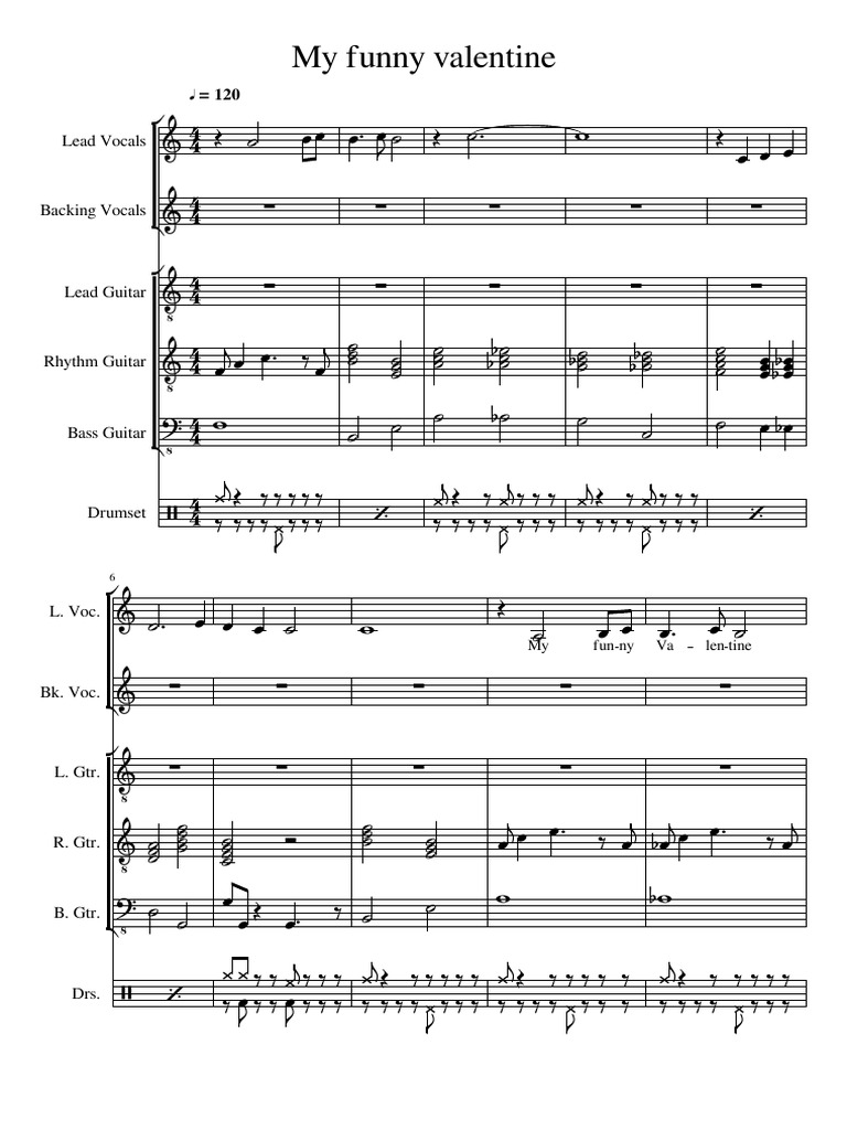 My Funny Valentine | PDF | Music Performance | Musical Techniques