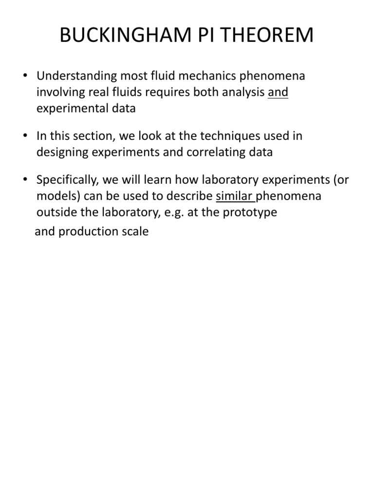 Buckingham Pie | PDF | Mechanical Engineering | Mechanics