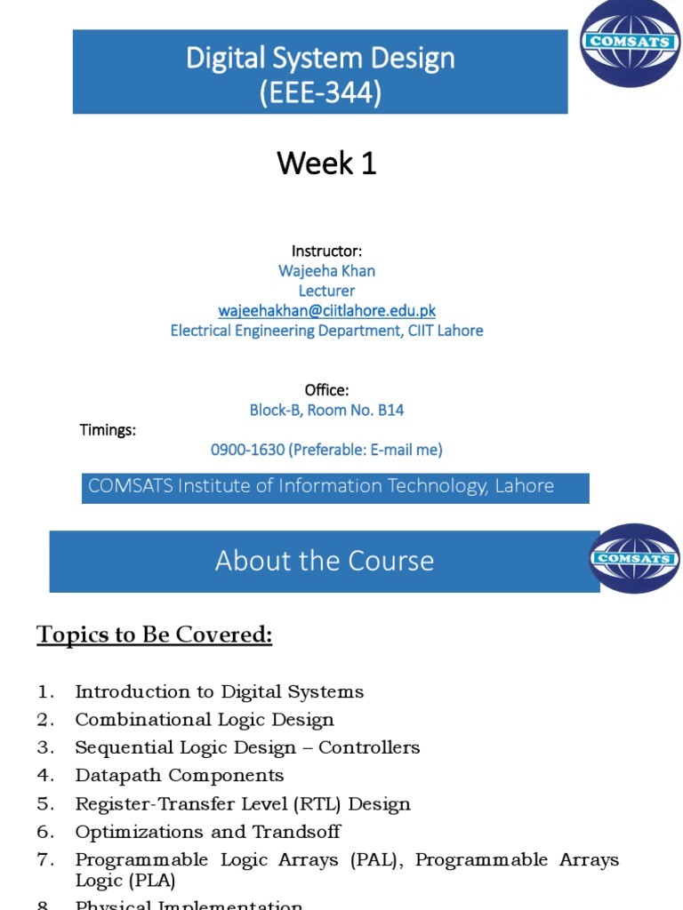 Digital System Design (EEE-344) : Week 1 | PDF | Character Encoding | Decimal