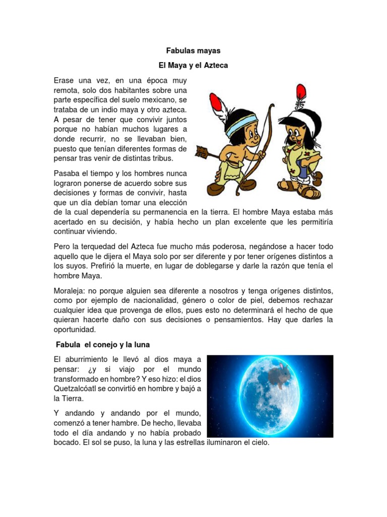 Fabulas Mayas | Descargar gratis PDF | Civilización maya