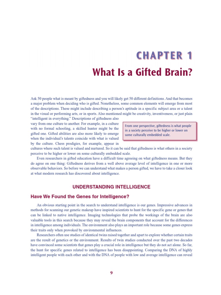 What Is A Gifted Brain?: Understanding Intelligence Have We Found The ...