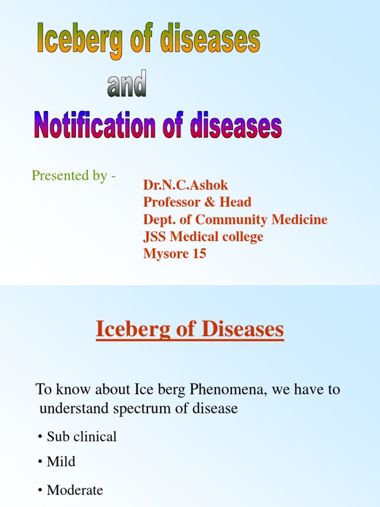 Iceberg Diseases | PDF | Infection | Public Health