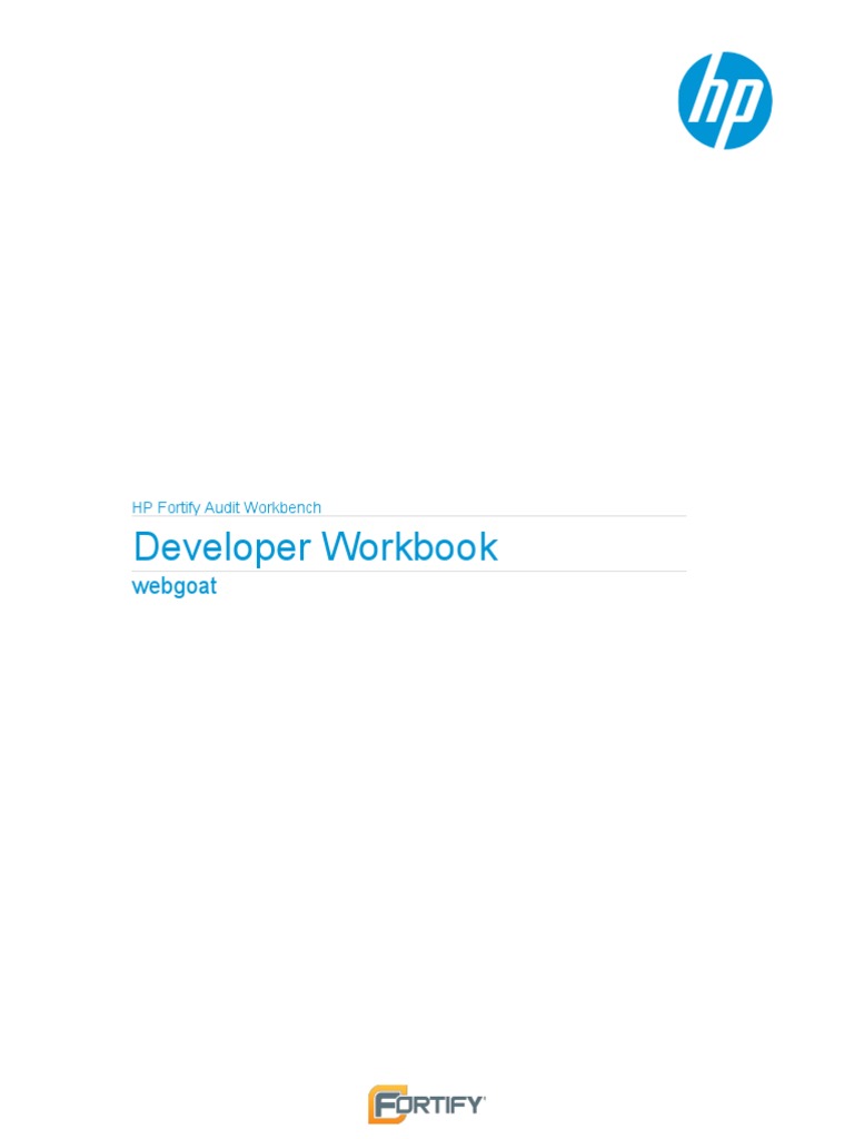 Webgoat DeveloperWorkbook | PDF | World Wide Web | Internet & Web