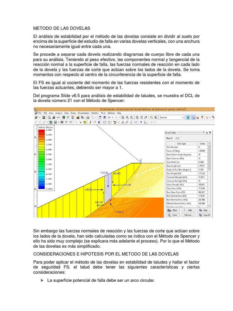 Método de Dovelas en Estabilidad de Taludes | PDF | Naturaleza ...