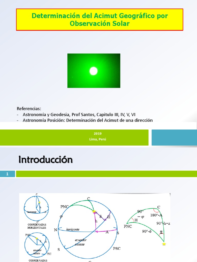 DIAPOS Acimut Solar | PDF | Azimut | Geofísica