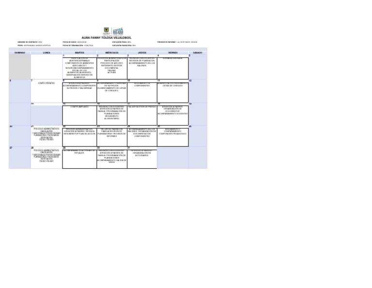 Aura Fanny Tolosa Villalobos.: Comité Operativo | PDF | Violencia