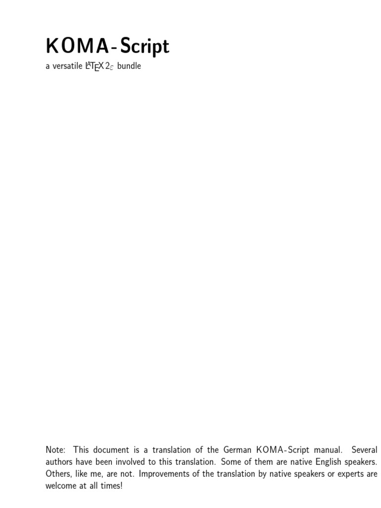 Scrguien KOMA Script | PDF | Internet Forum | Printing