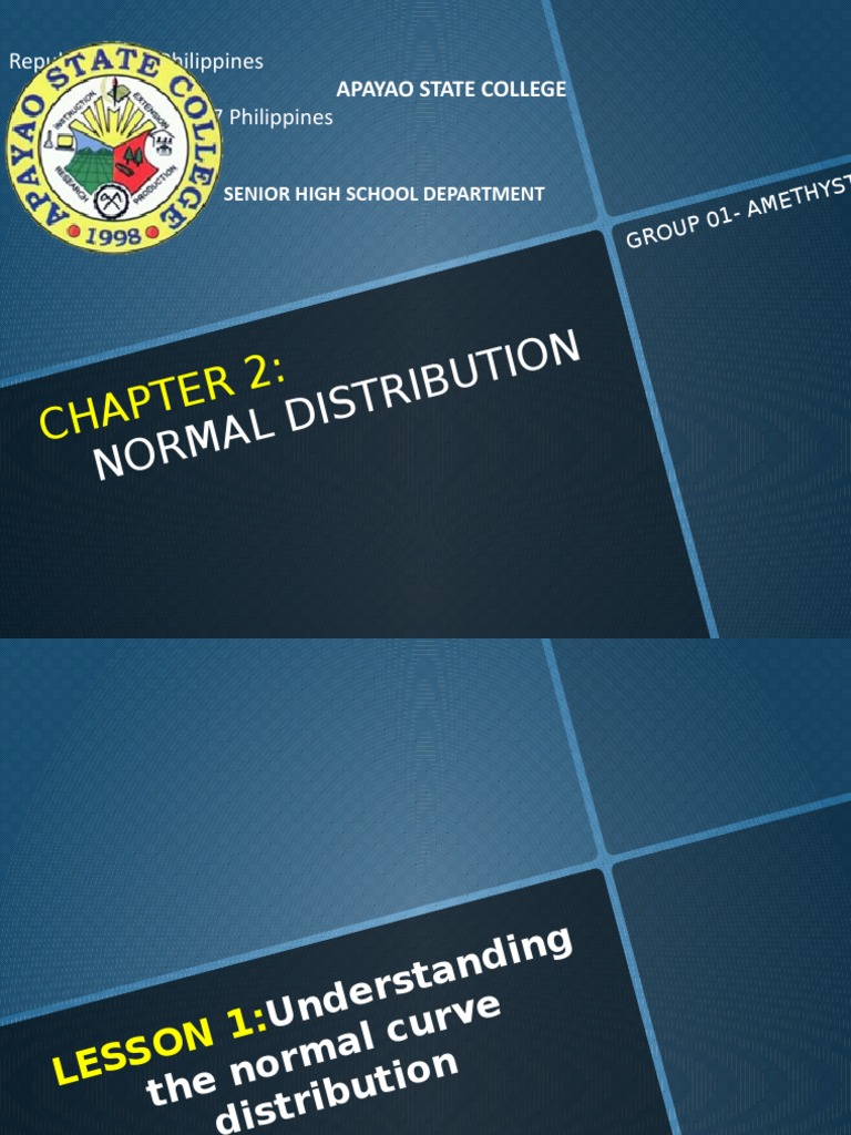 Chapter 2-Normal Distribution Group-1 | PDF | Percentile | Normal ...