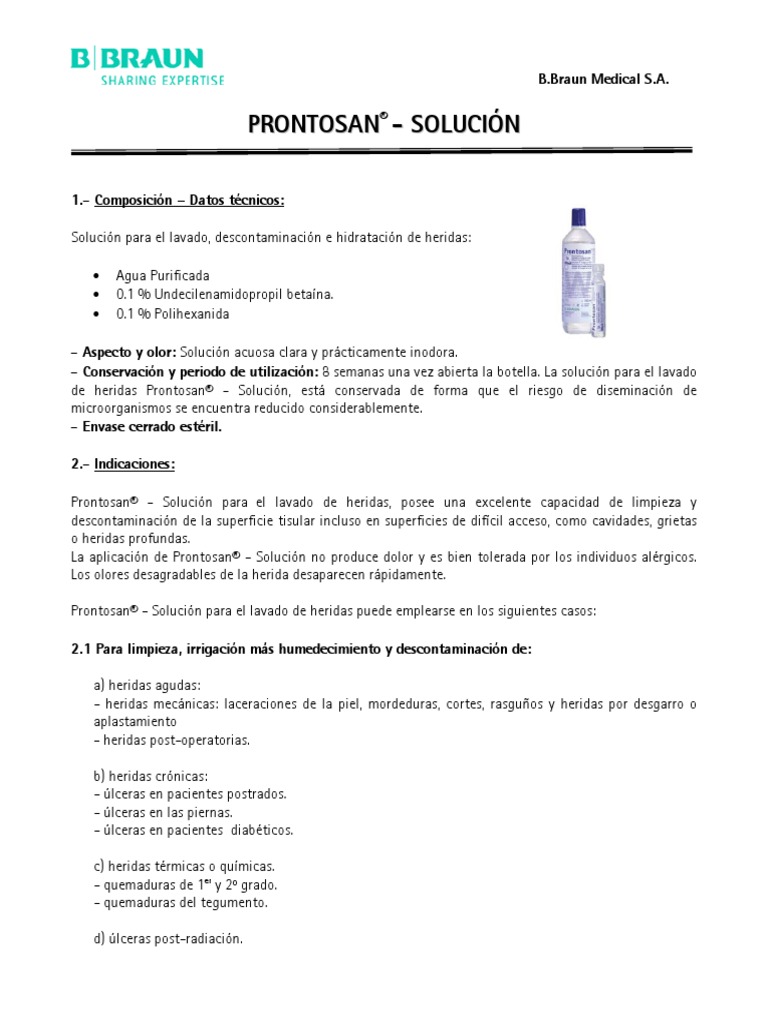 Prontosan | PDF | Herida | Alergia