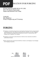 Forging Die Design Calculations | PDF