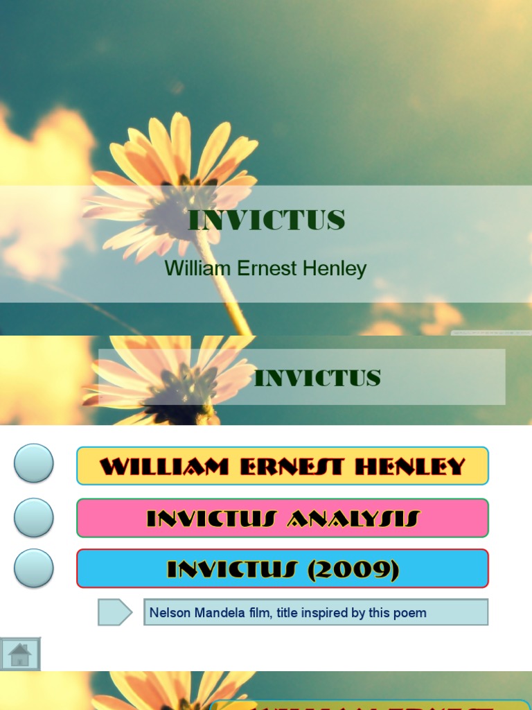 Invictus: William Ernest Henley | PDF