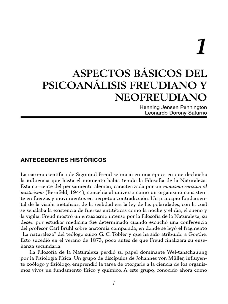Psicoanalisis Freudiano y Neofreudiano PDF | PDF