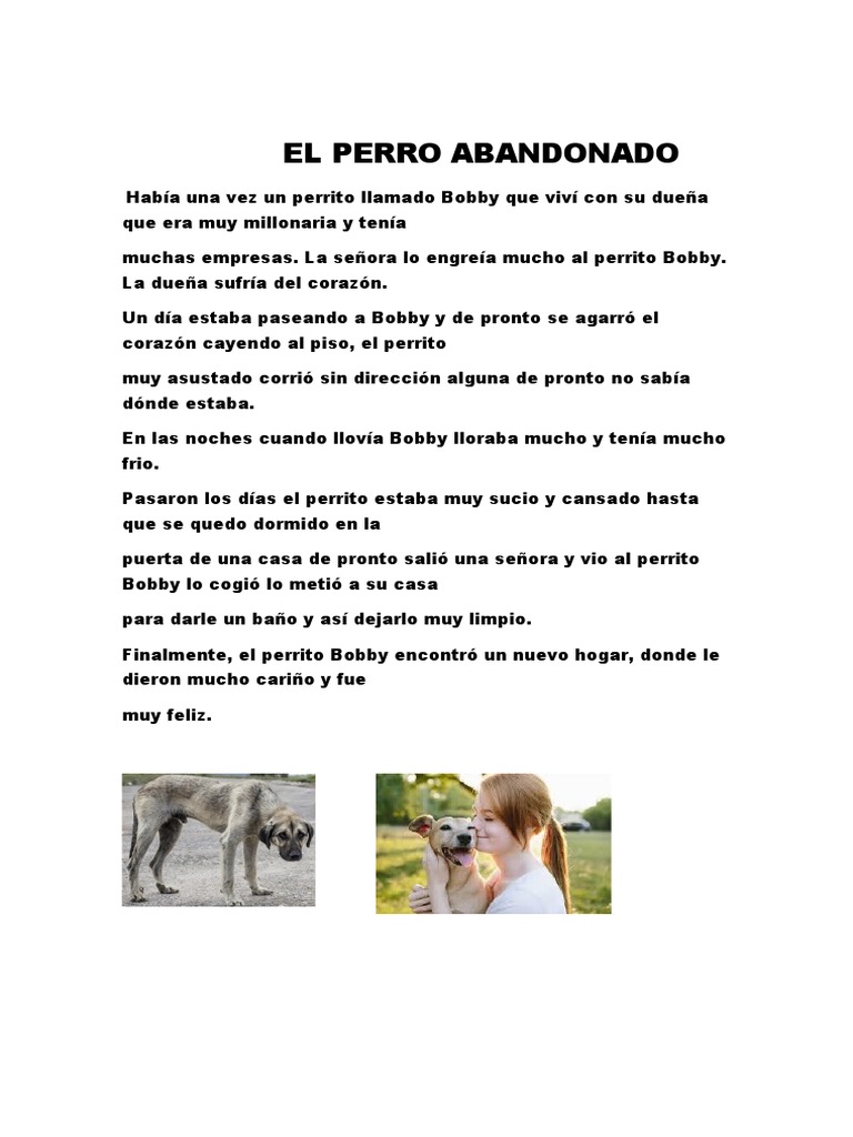 El perro Bobby y su nuevo hogar | PDF