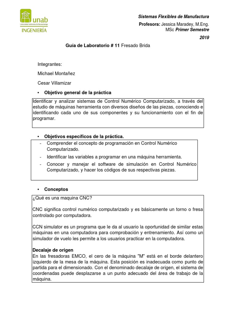 Diseño de Una Brida para CNC | PDF | Control numerico | Ingeniería