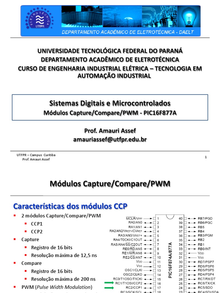 Apresentacao PWM PIC16F877A 2015 | PDF | Engenharia da Computação ... Apresentacao PWM PIC16F877A 2015 | PDF | Engenharia da Computação ...