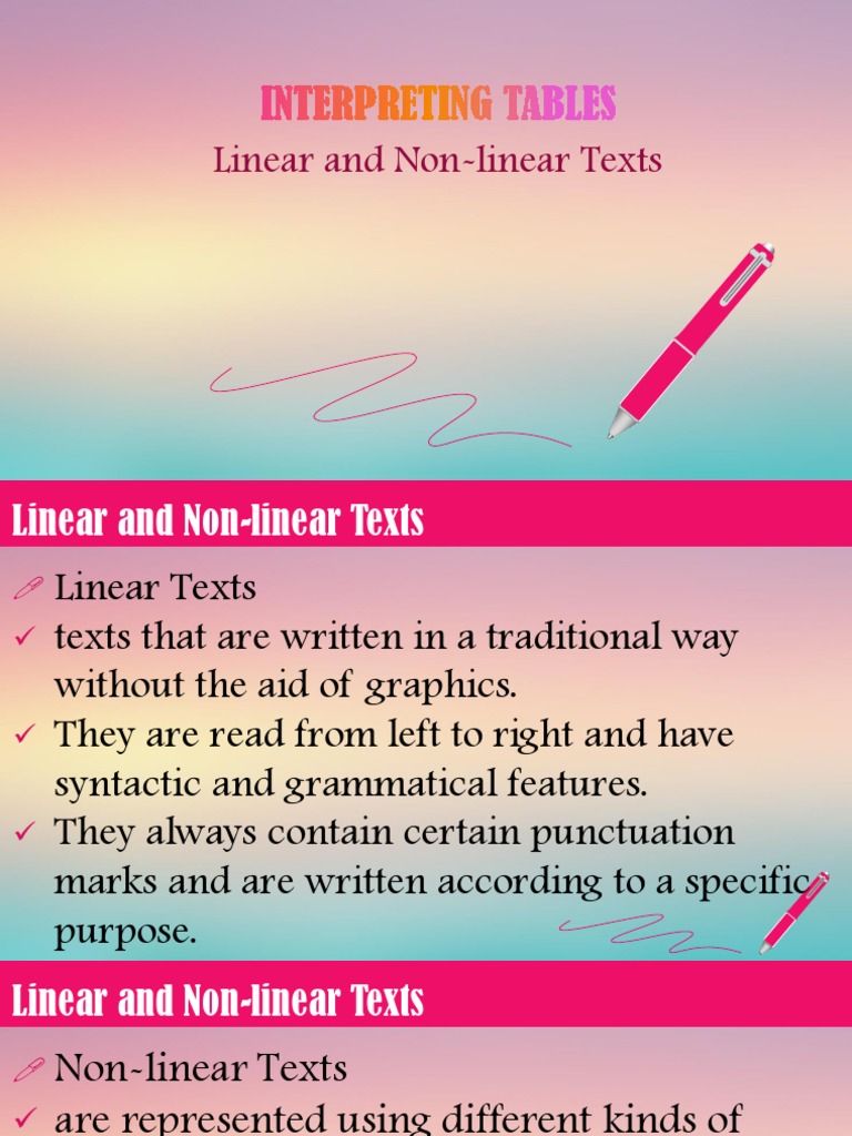 Interpreting Tables | PDF | Nonlinear System | Teaching Mathematics