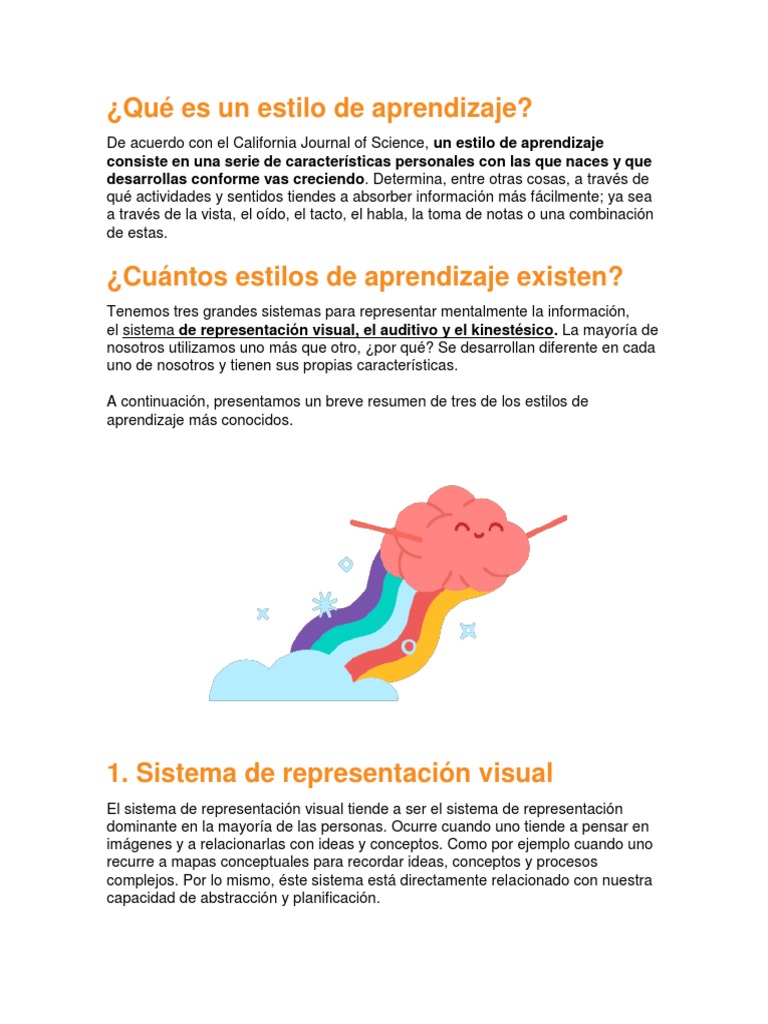 Estilos de Aprendizaje | PDF | Aprendiendo estilos | Imagen