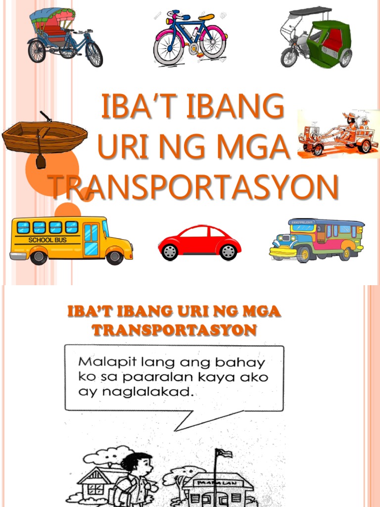 Iba’t Ibang Transportasyon