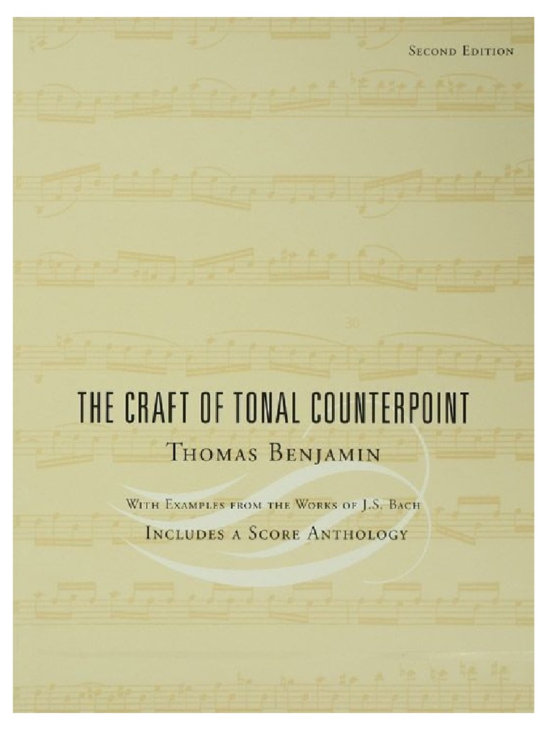 The Craft of Tonal Counterpoint | PDF | Harmony | Chord (Music)