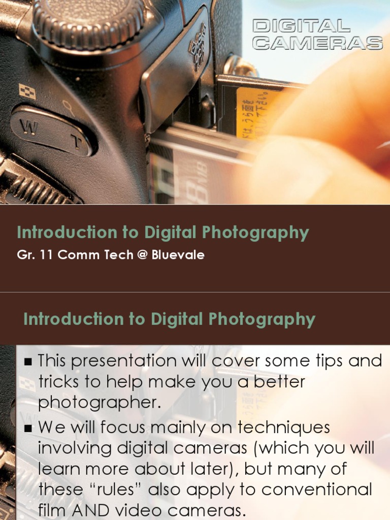 Introduction To Digital Photography: Gr. 11 Comm Tech at Bluevale ...
