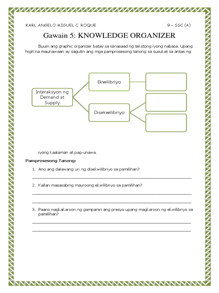 G10 BANGHAY ARALIN SA ARALING PANLIPUNAN 10 Quarter 1st , 08/15/2022